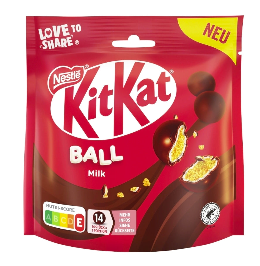 Nestle KitKat Balls Milk with Cereal, Milk and White Chocolate, Pack o ...