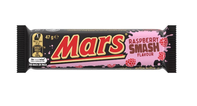 Mars Chocolate Bar Raspberry Smash 47g – Bombon